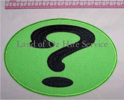 Iron on DIY green ? riddler patch batman villain superhero | eBay Australia