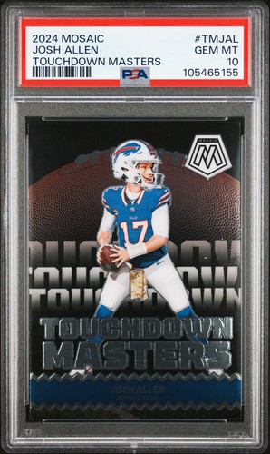 2024 PANINI MOSAIC TOUCHDOWN MASTERS #TMJAL JOSH ALLEN PSA 10 | eBay