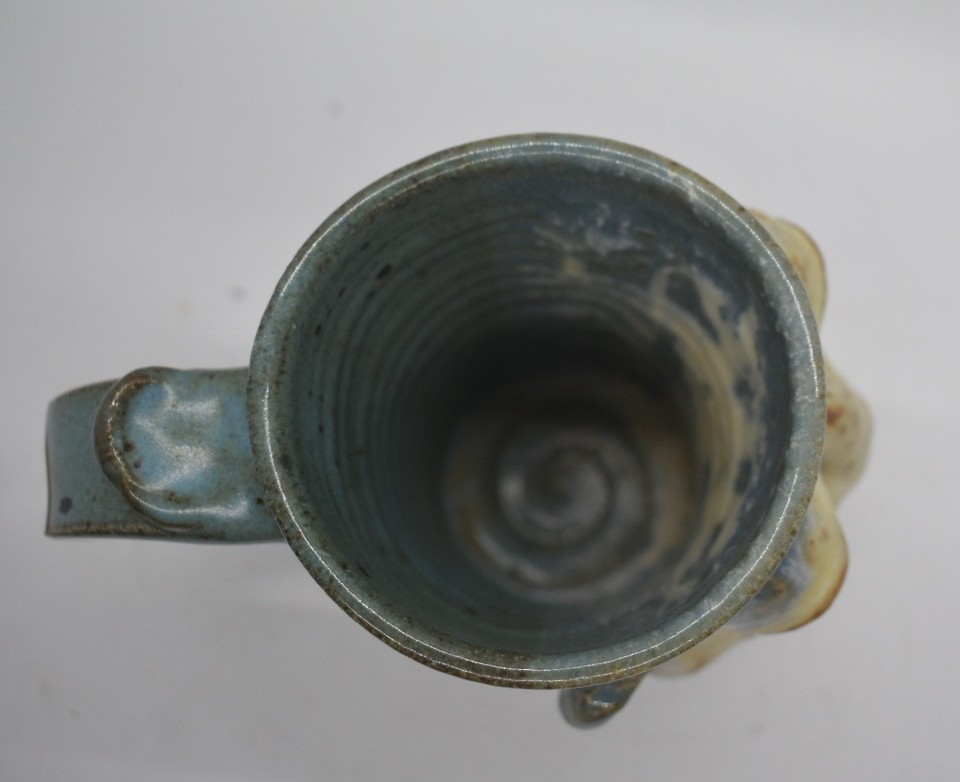 Tom Phelps Ugly Face Handmade Pottery Goblet 2013 Coffee Mug | eBay