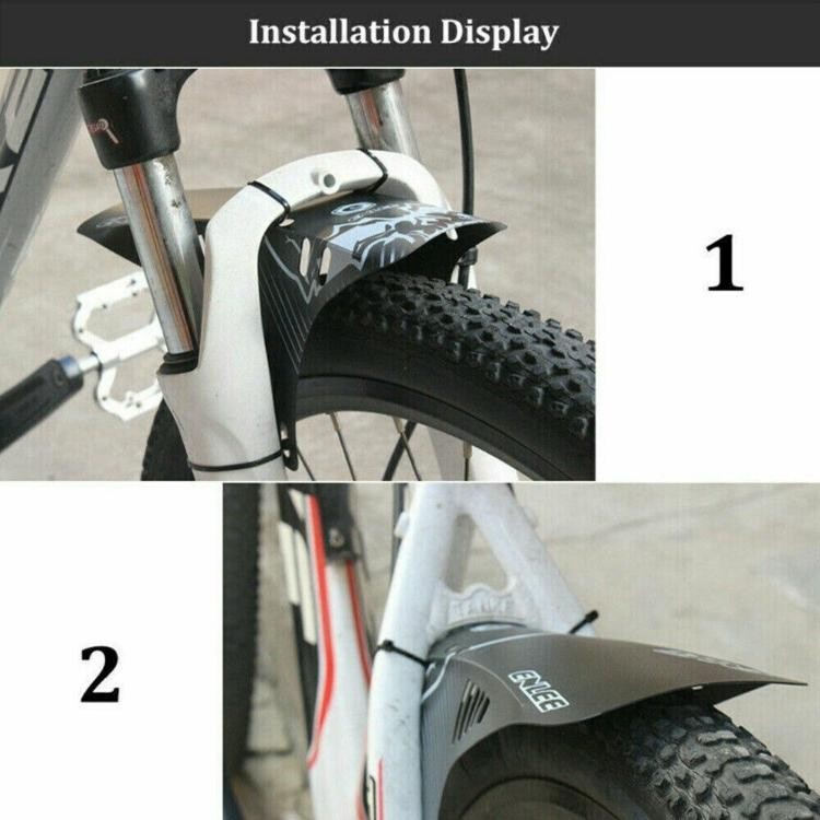2 Pcs Bicycle Front & Rear Mudguard Set Mud Guard Cycle MTB Mountain ...
