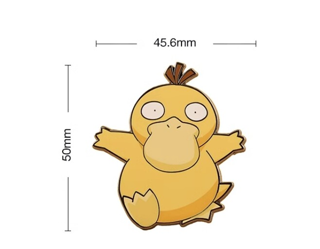 Cute Psyduck Enamel Hat Pin - Pokémon Anime Metal Badge Cartoon Brooch ...