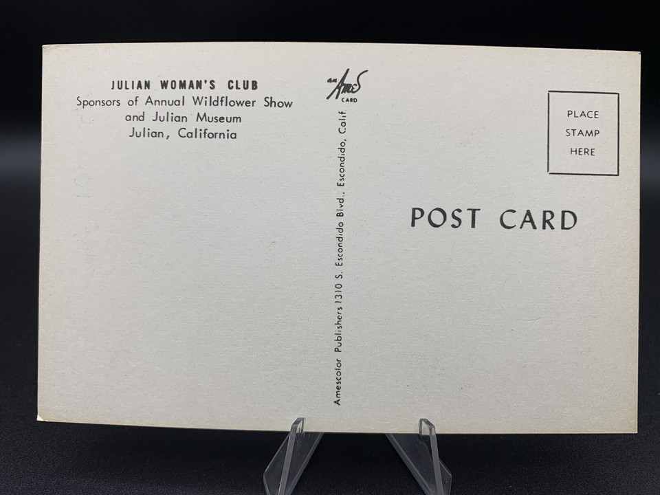 JULIAN WOMAN’S CLUB, WILDFLOWERS, EDSON C. HARRIS - antique postcard ...