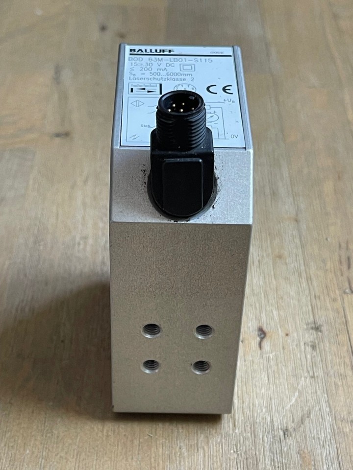 BALLUFF BOD 63M-LB01-S115 OPTOELECTRONICS LASER DISTANCE SENSOR 15-30 ...