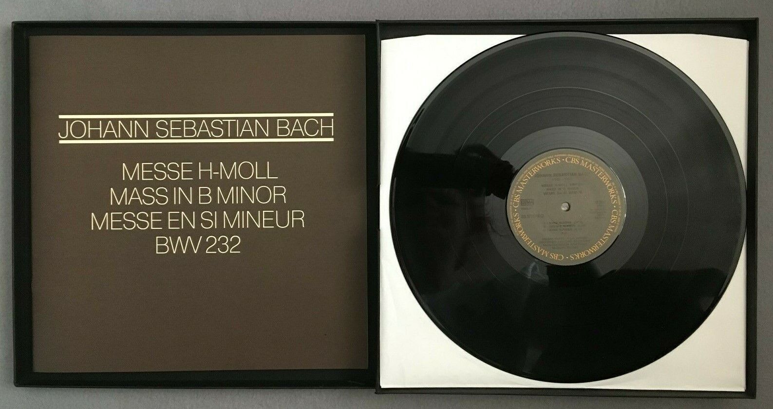G066 Bach Mass in B-Minor Auger Hamari Kraus Schöne Rilling 3LP CBS ...