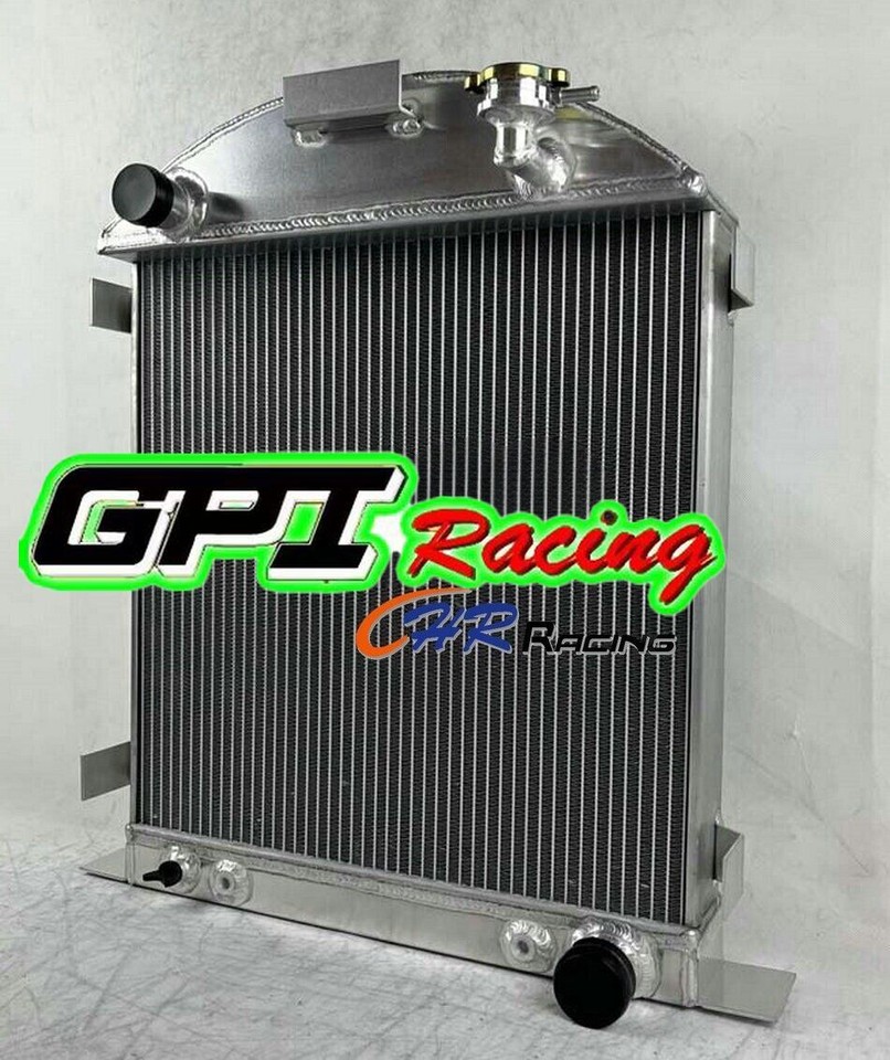 3 ROW Aluminum Radiator for 1928 1929 Ford Model A w/CHEVY V8 ENGINE AT ...
