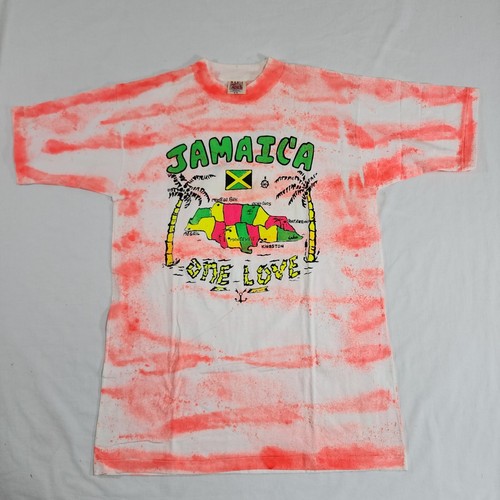 Vintage Jamaica Island One Love Paint splatter Magic Tee's Super ...
