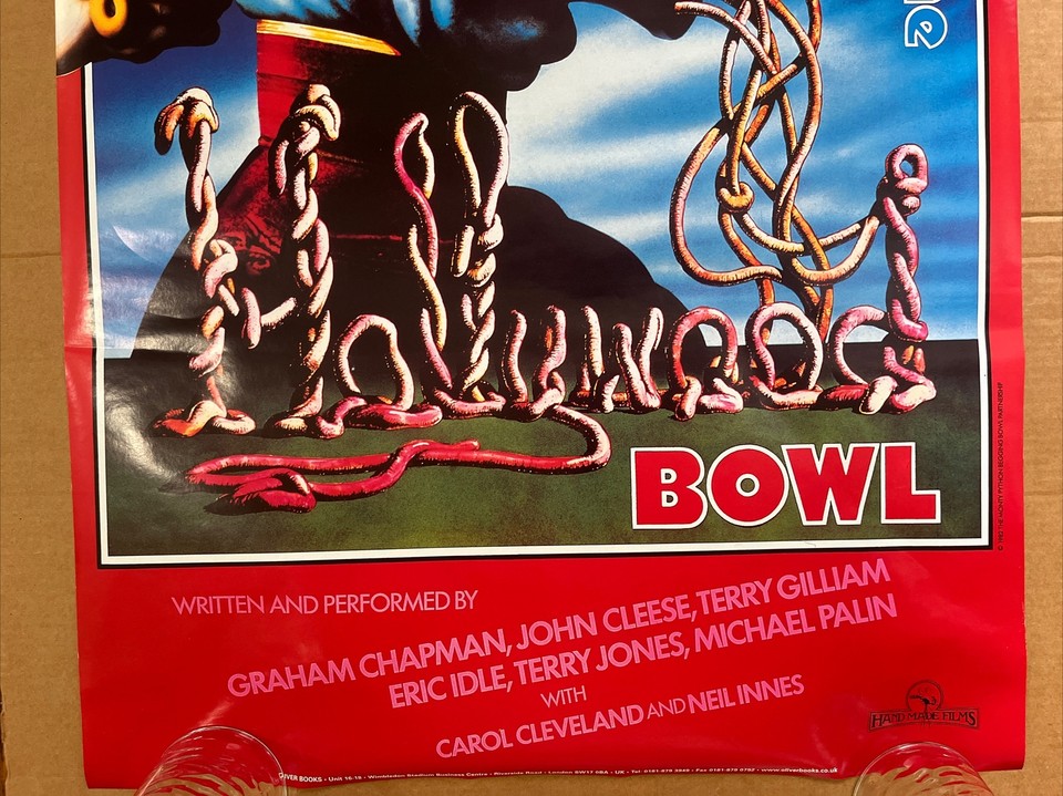 Vintage poster Monty python live at the bowl print | eBay