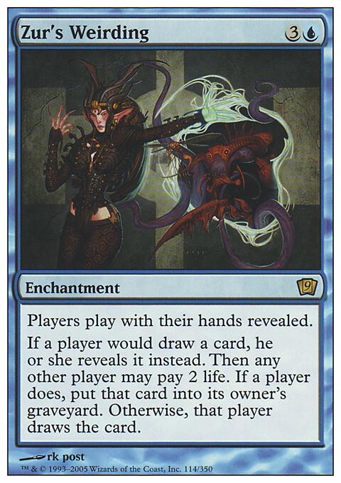 MTG Magic the Gathering Zur's Weirding (114/359) Ninth Edition NM | eBay