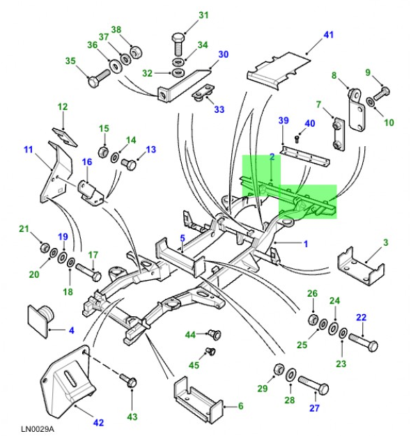 BRITPART ANR2056 | Rear Crossmember - Chassis Frame | Defender 90 V8 ...