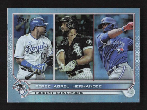 AL RBI Leaders Perez / Abreu / Hernandez 2022 Topps Rainbow Foil #202 ...