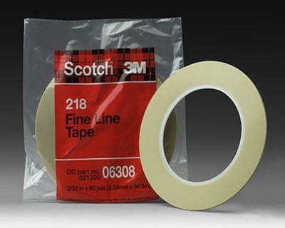 ADHESIF DE MASQUAGE FINE LINE 3M 218 - 2.4 MM X 55 M - 3m 06308 | eBay