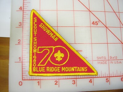 Blue Ridge Mountains collectible 1980 Scout Show SHOWMAN segment patch (gK) | eBay