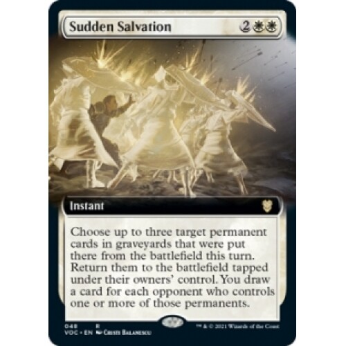 Sudden Salvation (extended Art) X4 M/NM MTG Innistrad: Crimson Vow ...