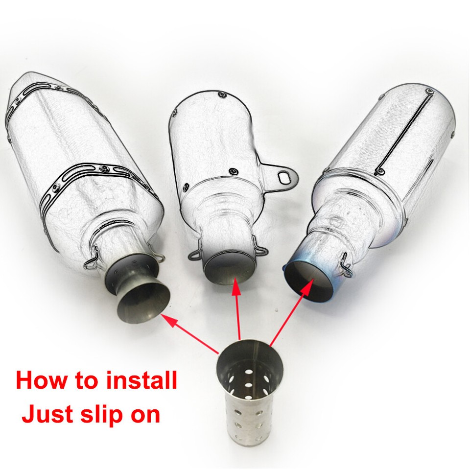 Motorcycle Exhaust Muffler Insert Baffle DB Killer Silencer 51MM Joint ...