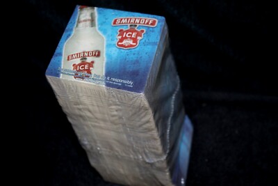 Vintage Pack 100 Smirnoff Ice Beer Mat Coasters Full Sleeve New Old ...
