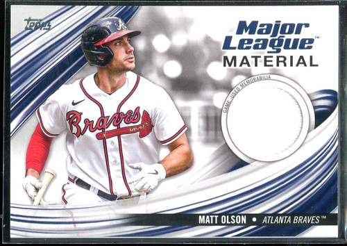 2023 Topps Major League Material Matt Olson #MLM-MO Atlanta Braves ...