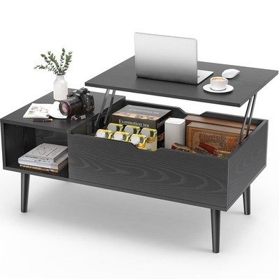 Coffee Table Black, Lift Top Coffee Tables for Living Room, Small ...