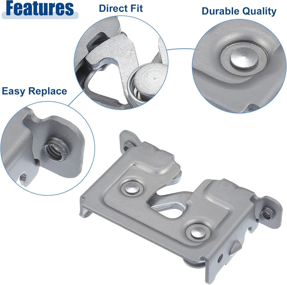 Front Left&Right Lower Hood Lock Latch Kit for BMW E90 E92 E60 X3 M5 ...