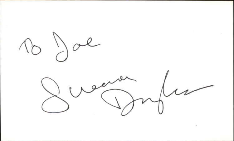 SUSAN DOUGLAS (RUBES) d. 2013 DUE SOUTH Signed 3"x5" Index Card | eBay