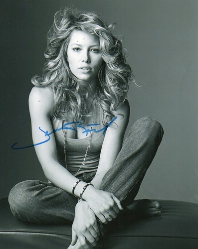 @@ JESSICA BIEL @@ TOTAL RECALL @@ A-TEAM @@ Autograph Signed 8"x 10 ...