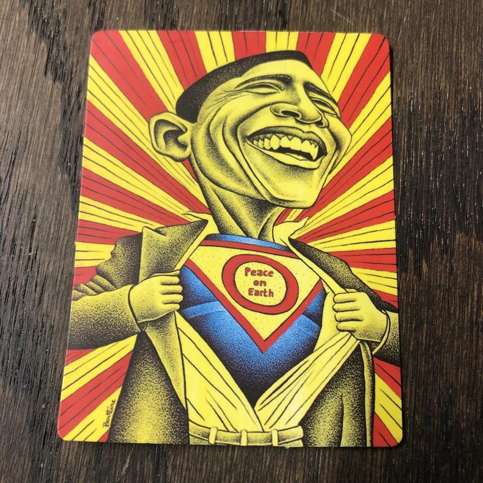Obama Peace Humor Sticker For Skateboard Bottle Phone Guitar Ect Mat42 ...