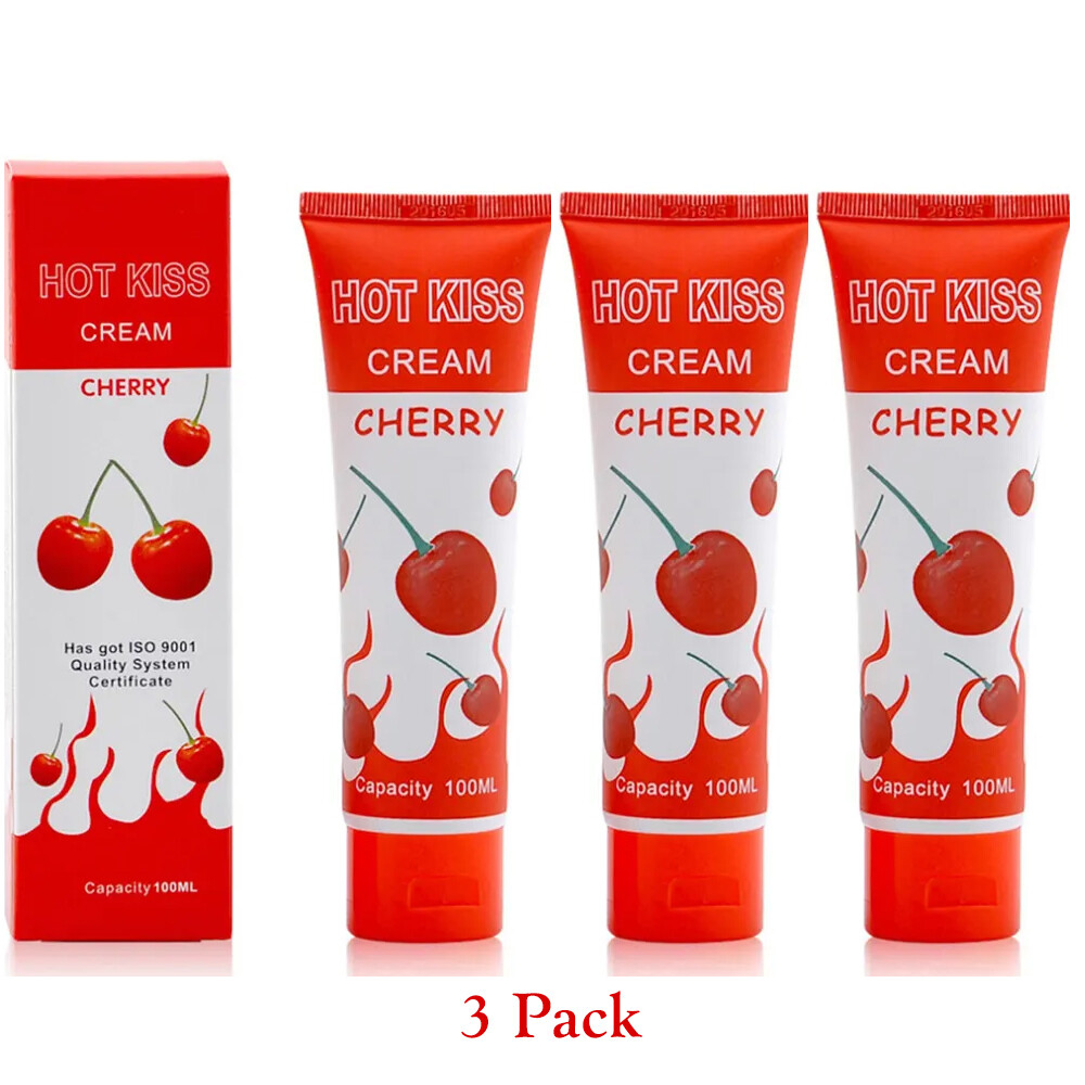 NEW HOT KISS CREAM CHERRY FLAVOR EDIBLE PERSONAL SEX LUBRICANT 100ML | eBay