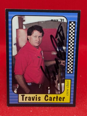 AUTOGRAPH on card: Travis Carter 1991 Maxx #120 | eBay