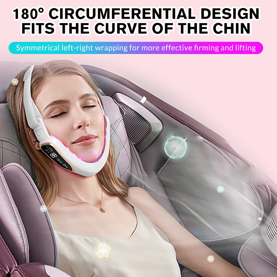 V-Face Lifting LED Photon Therapy Facial Slimming Massager Electric ...