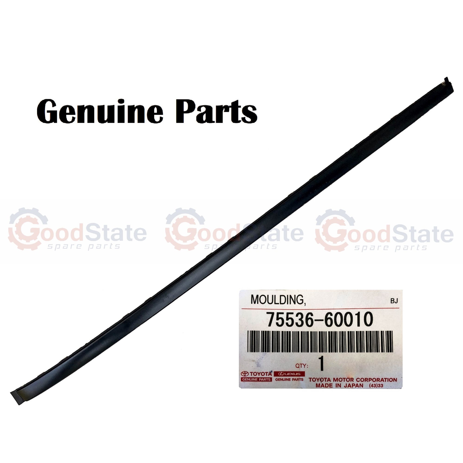 GENUINE Prado 150 Series Front Outside Windscreen Moulding Left Right ...