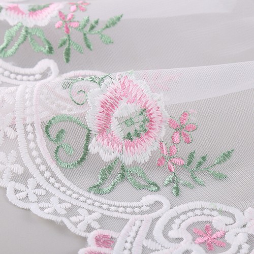 30 Yards Floral Embroidery Lace Mesh Trim Edge Sewing Fabric DIY Craft ...