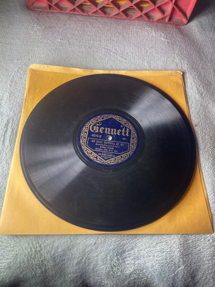 GENNETT Record 78 rpm 4870 MISTER GALLGHER & MISTER SHEAN / ALL OVER ...