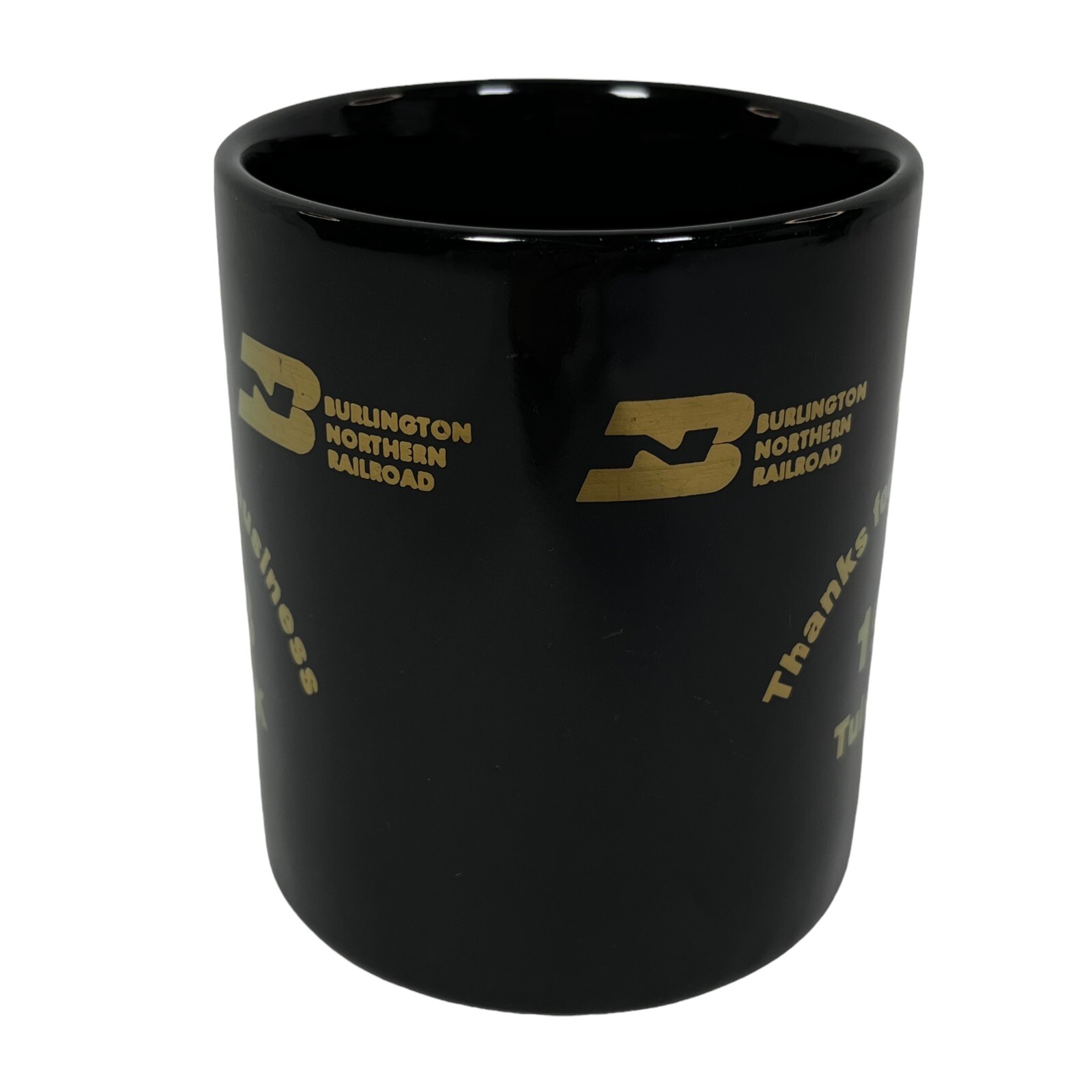 1993 Burlington Northern TULSA OK Oklahoma Thanks Ceramic Mug Cup BN RR ...