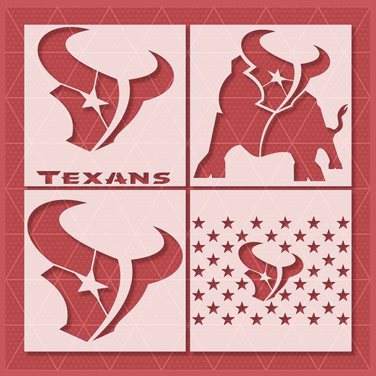 Texans Logo Stencil