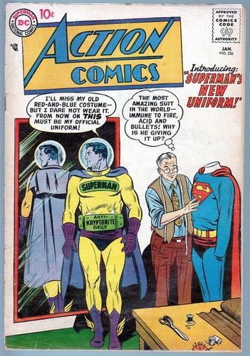 ACTION COMICS #236 w Superman New Uniform 1957 | eBay