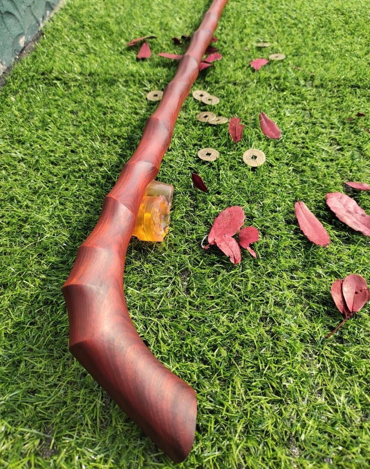 Rosewood Walking Stick Combat Martial Arts Training Cane Hiking Self ...