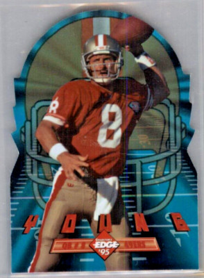 1995 Collector's Edge Instant Replay Edge Tech Die Cuts Steve Young #12 ...