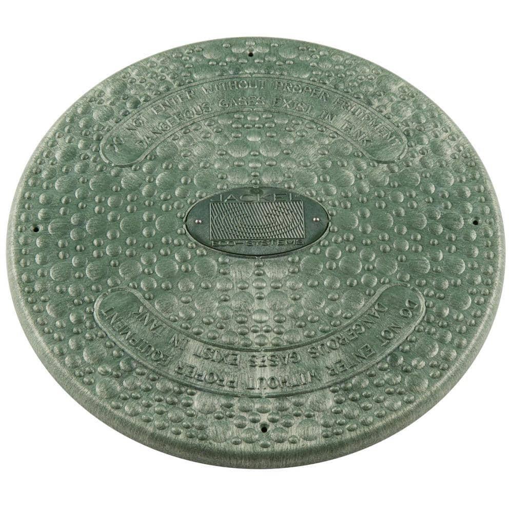 Jackel Septic Tank Riser Cover Lid (18 Inch Diameter - GREEN) Supports ...
