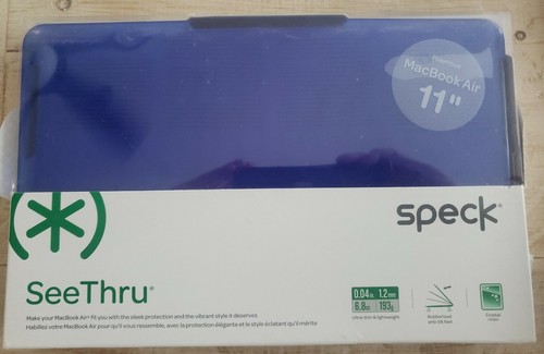 Speck Smart Shell Case for 11" Apple MacBook Air See Thru Sapphire Blue ...