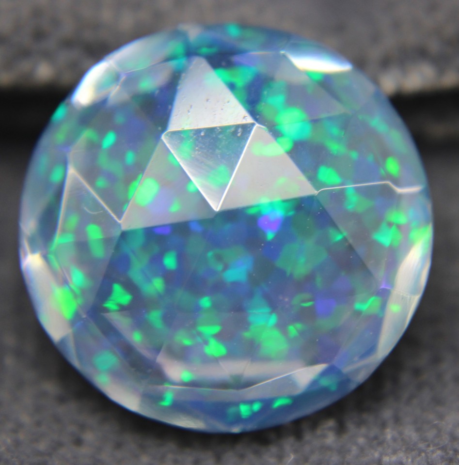 13.60 Ct Round Cut Fire Opal Triplet Multi Color Loose Gemstones ...