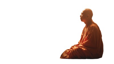 Meditating Tibetan Monk V2 Vinyl Car Decal Sticker – Waterproof & UV ...