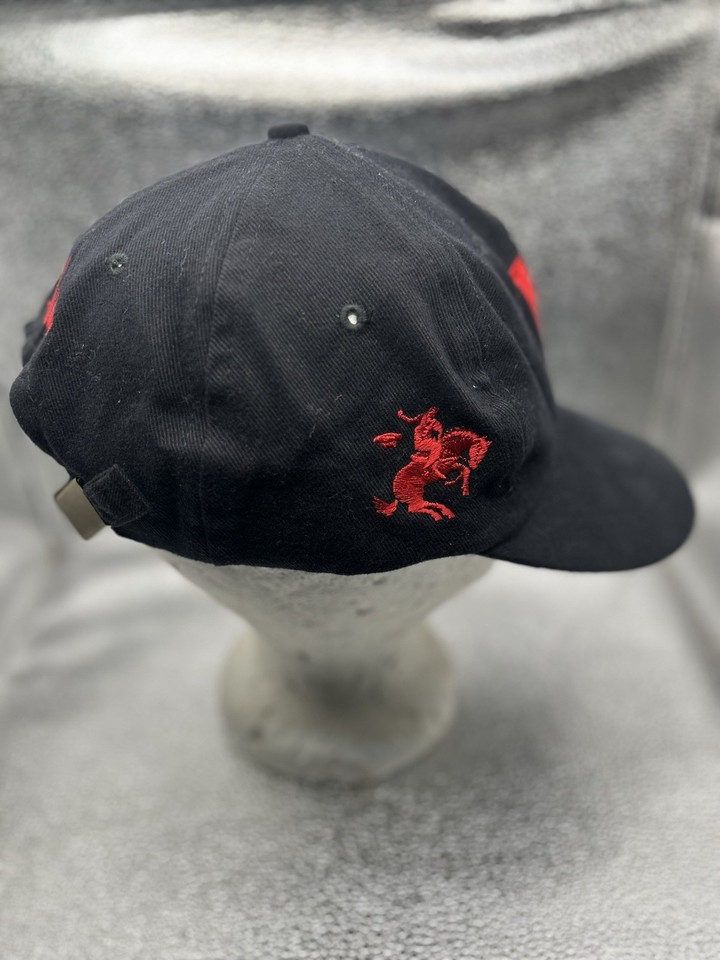 Vtg 90's Marlboro Red M Logo Black Dad Hat Cap Unstructured Strapback ...