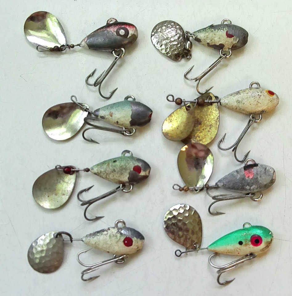 Used Tom Mann Little George Lure & 7 Unmarked Similar Lures - About 3/4 ...