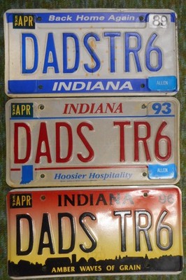Collection of 3 Indiana Vanity License Plates | eBay