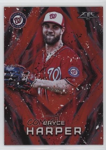 2017 Topps Fire Red Flame Bryce Harper #76 | eBay