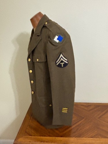 WW2 wwii 96th Infantry Division uniform 10th corps 1943 dated size 40L ...