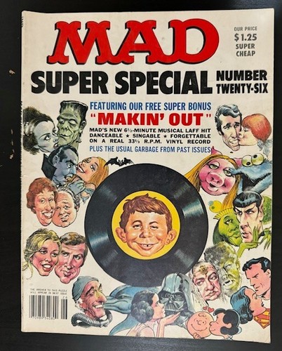 Mad Magazine Super Special #26 (1978) - including record Making Out | eBay