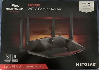 NETGEAR Nighthawk Pro Gaming Wi-Fi 6 Router - Black (XR1000-100NAS ...