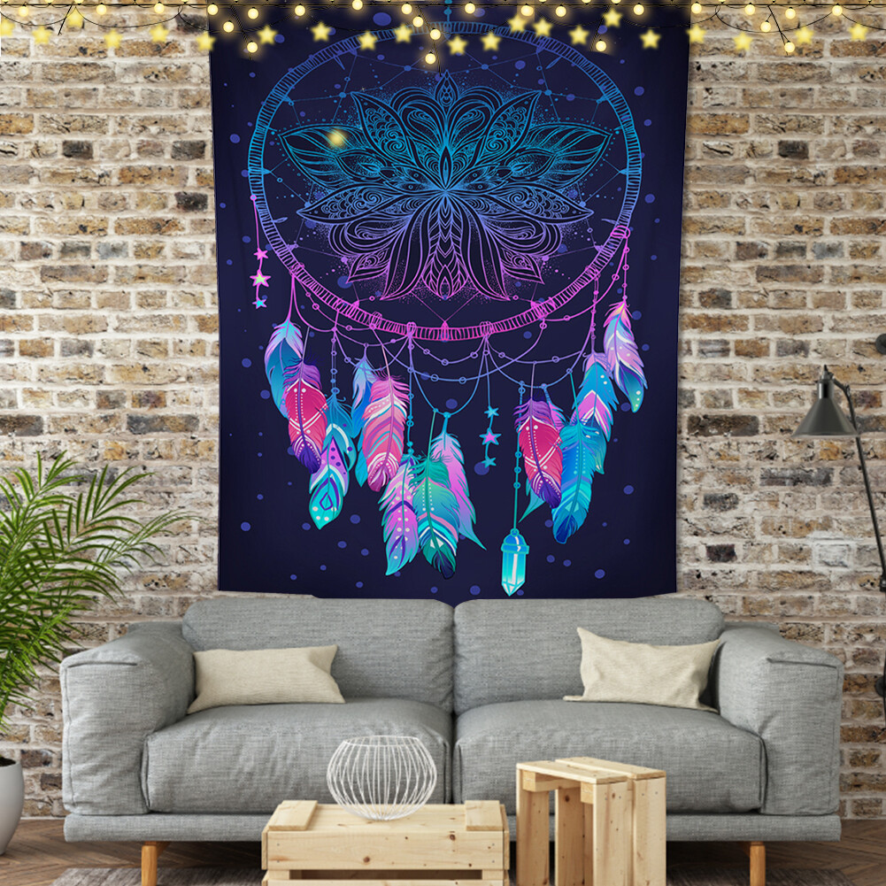 Dreamcatcher Tapestry Wall Hanging Rugs Beach Mat Bedroom Living Room ...