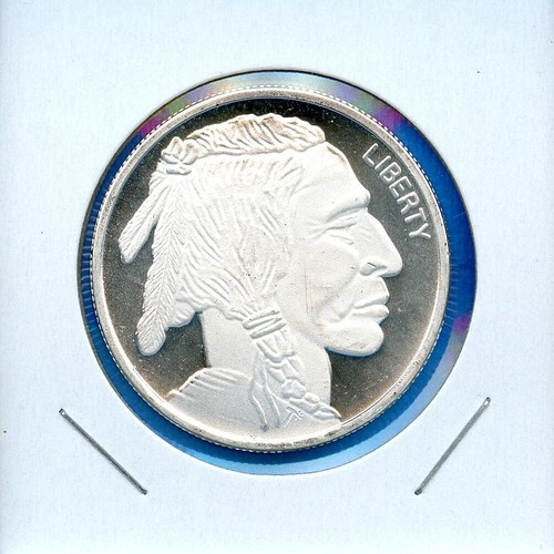JM Bullion Buffalo Style .999 Silver 1oz Indian Head #75 Semi Proof ...