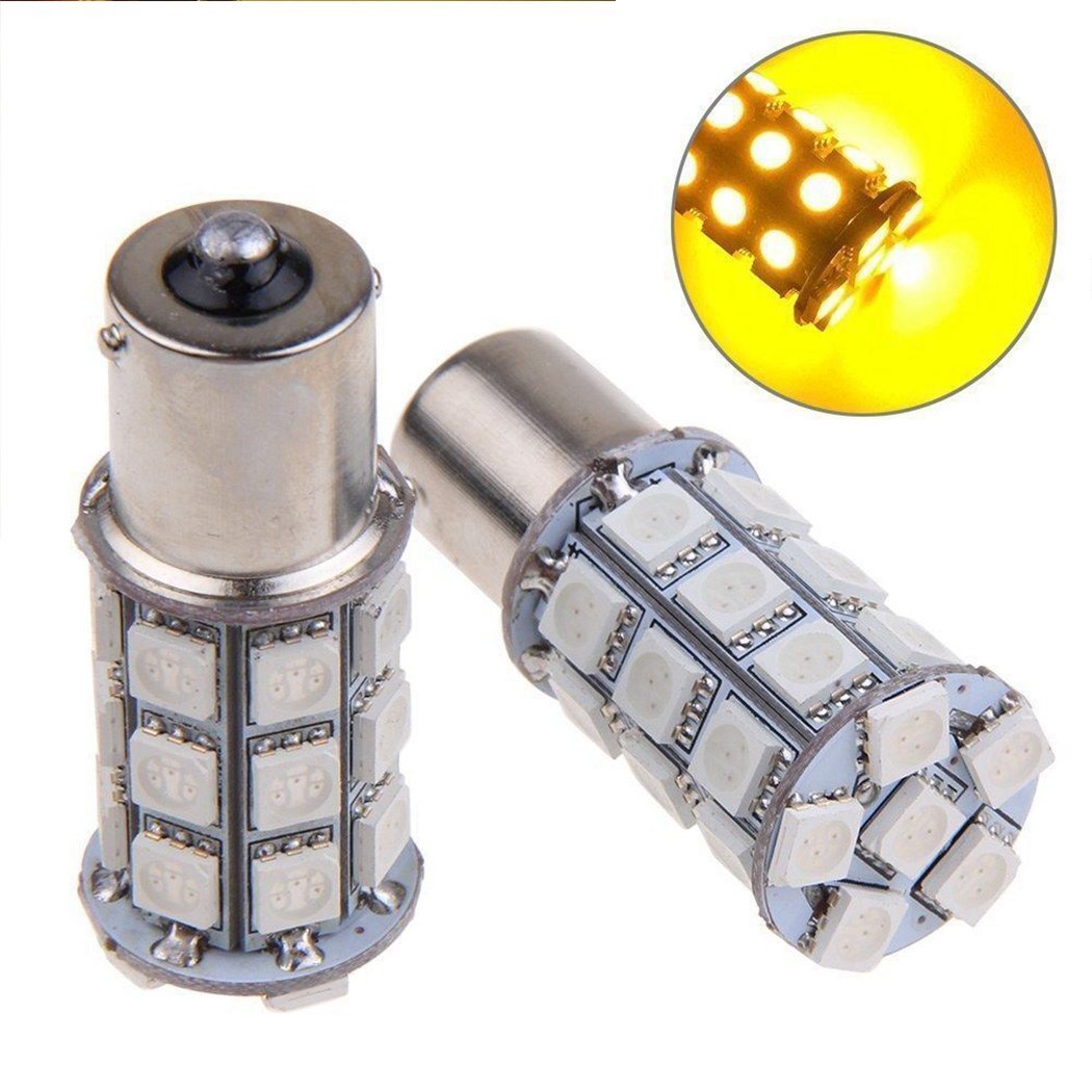 2x LED 5050 27 SMD Turn Signal Indicator Bulb Lamp 1156 Globe | eBay ...